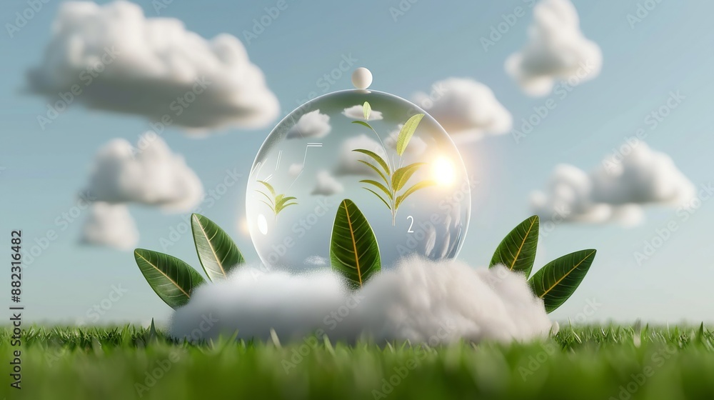 Diagram explaining the greenhouse effect and the role of CO2 in ...