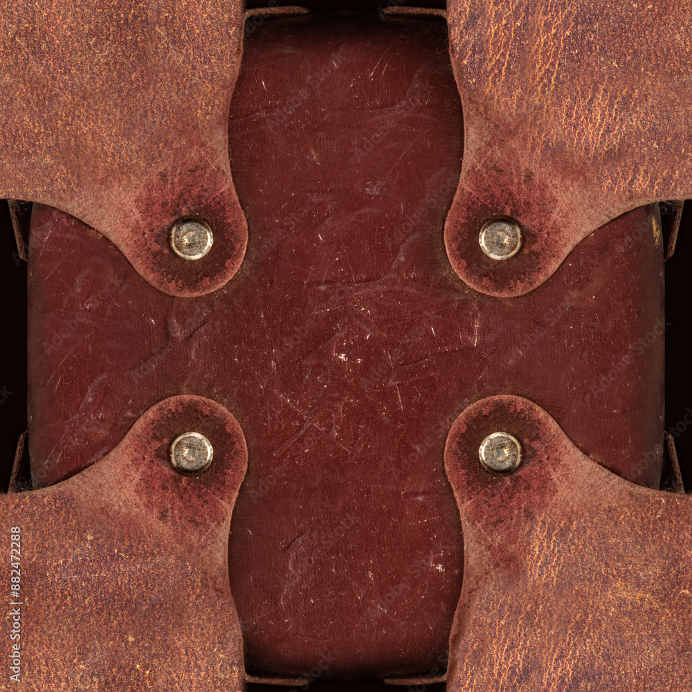 Seamless 4k photo texture photo of red colored used and worn armor ...