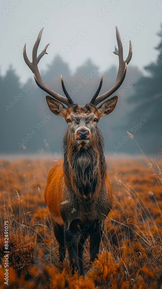 Enchanting Stag in Misty Meadow - Ultra Realistic 8K Nature Photography ...