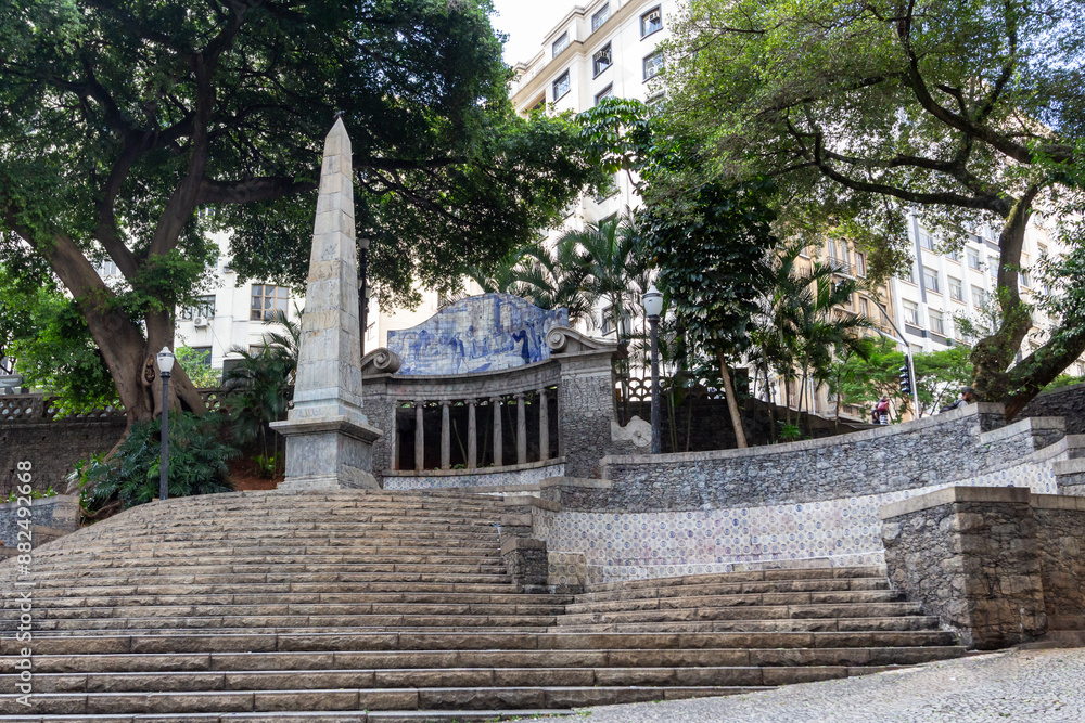 Largo da Memória e o Obelisco do Piques - SÃO PAULO, SP, BRAZIL - MARCH ...