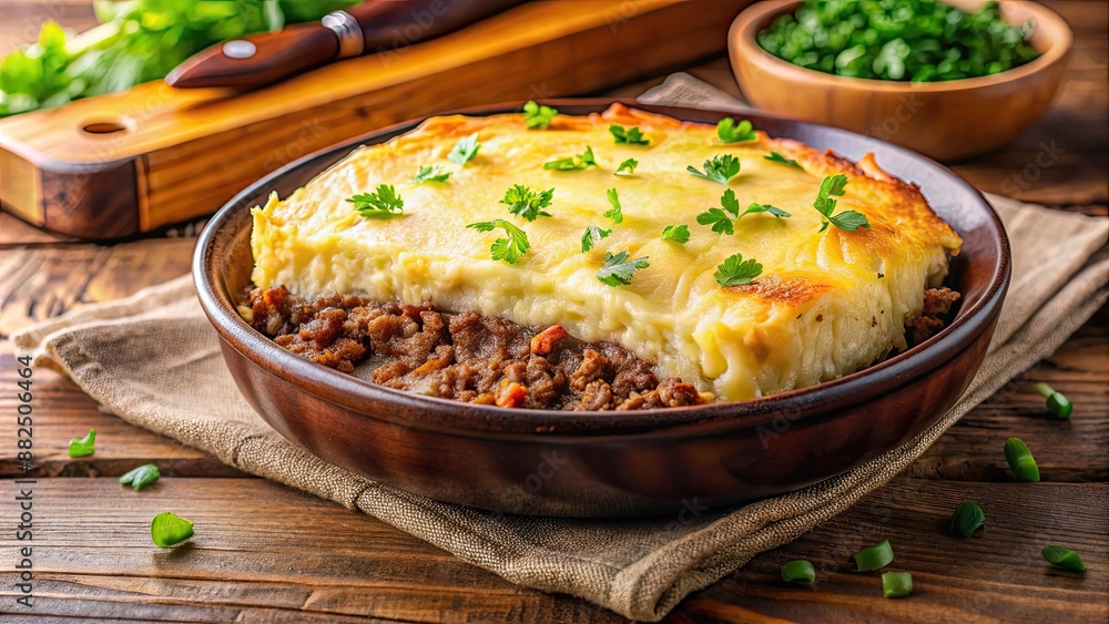 Traditional Brazilian Shepherd's Pie made with layers of dried beef ...