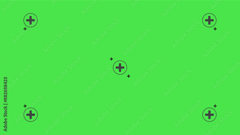 Green screen background, VFX motion tracking markers. Art design green ...