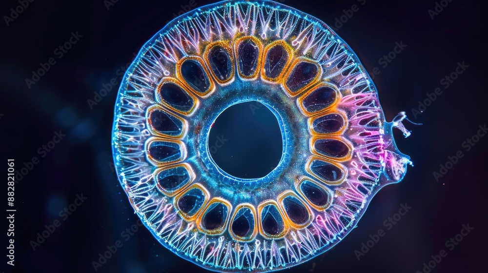 Marine diatom from genus Helicotheca tamesis The species is probably ...
