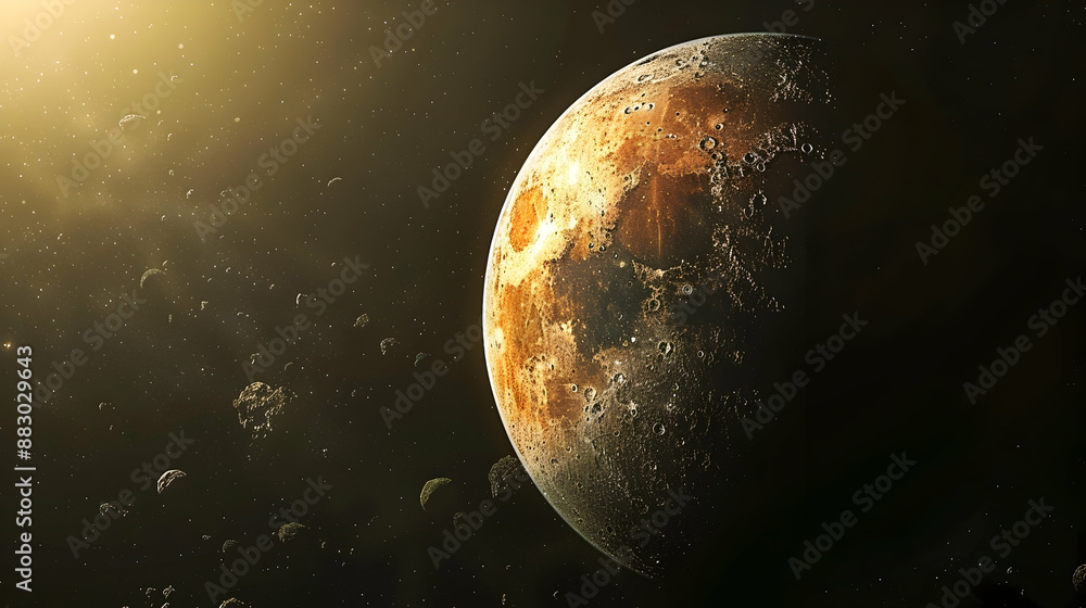 A dystopian solar planet with intense cosmic radiation affecting its ...