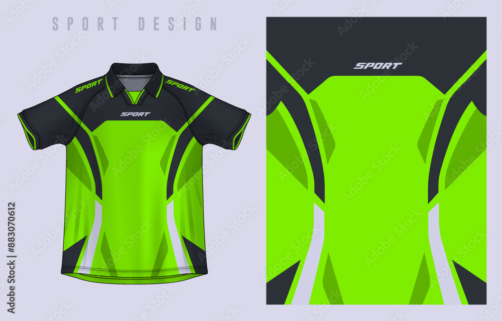 Fabric textile design for Sport t-shirt, Soccer jersey mockup for ...