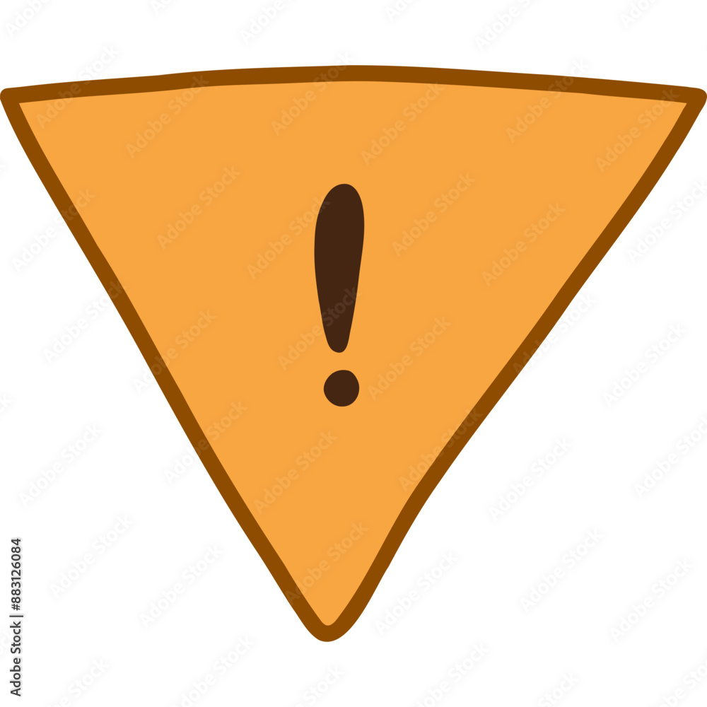 Exclamation point as important sign in checkbox in the shape of ...