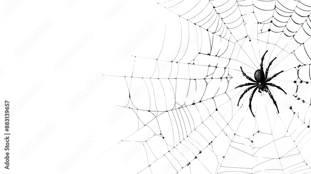 Spider web on transparent background Stock Photo | Adobe Stock