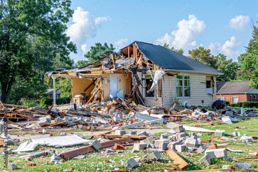 Damage Property. EF3 Tornado Causes Catastrophic Destruction with ...