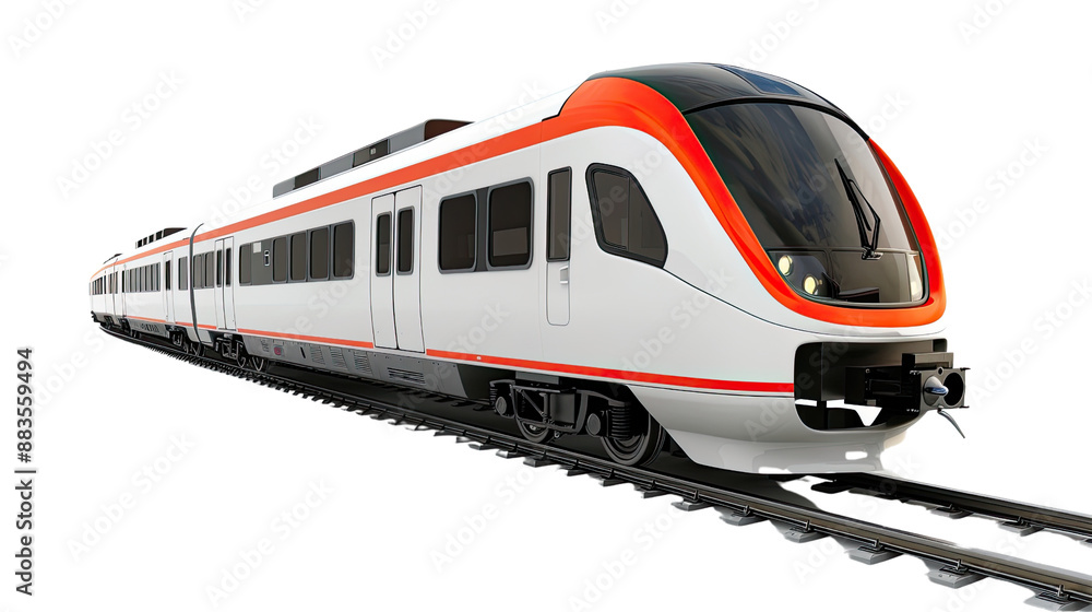 Modern train on transparent background Stock Photo | Adobe Stock
