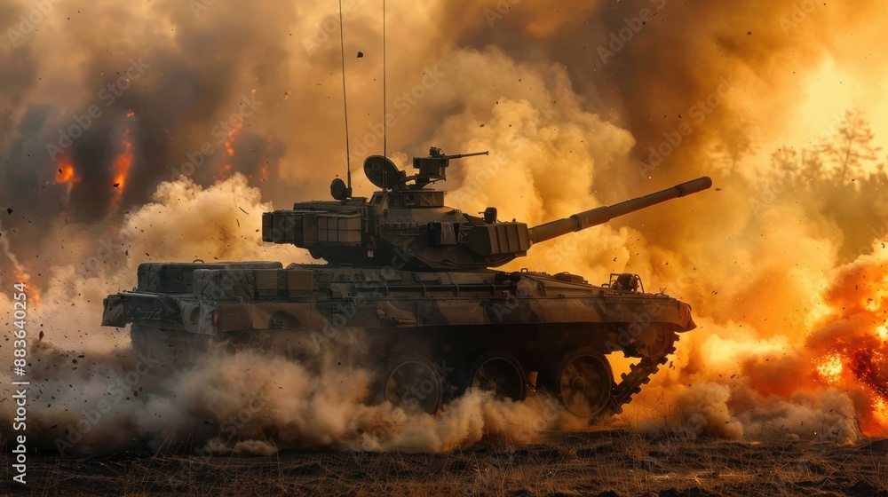 Intense Military Training with BMP-2 Infantry Fighting Vehicle Amid ...