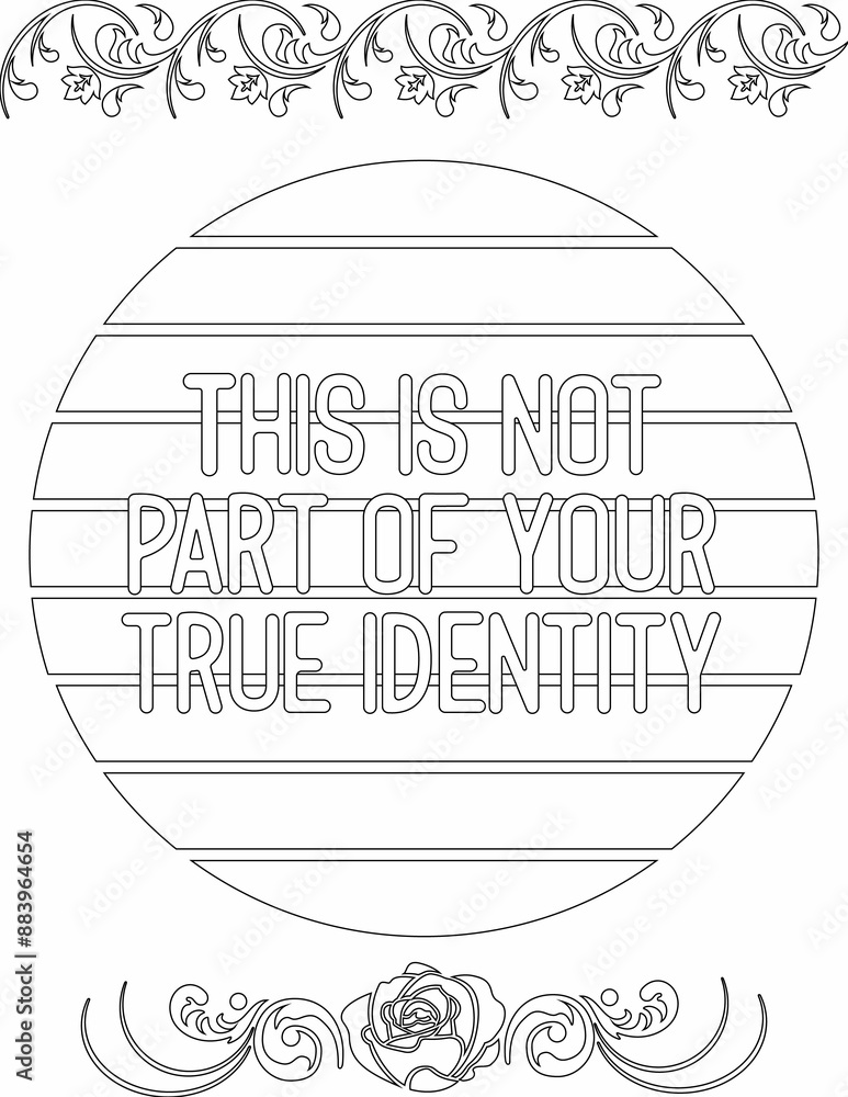 Printable affirmation coloring page for kids and adults with ...