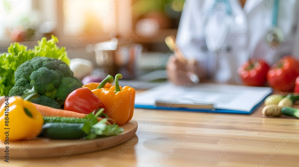 Personalized Nutritional Guidance: Dietitian Explaining Healthy Eating ...