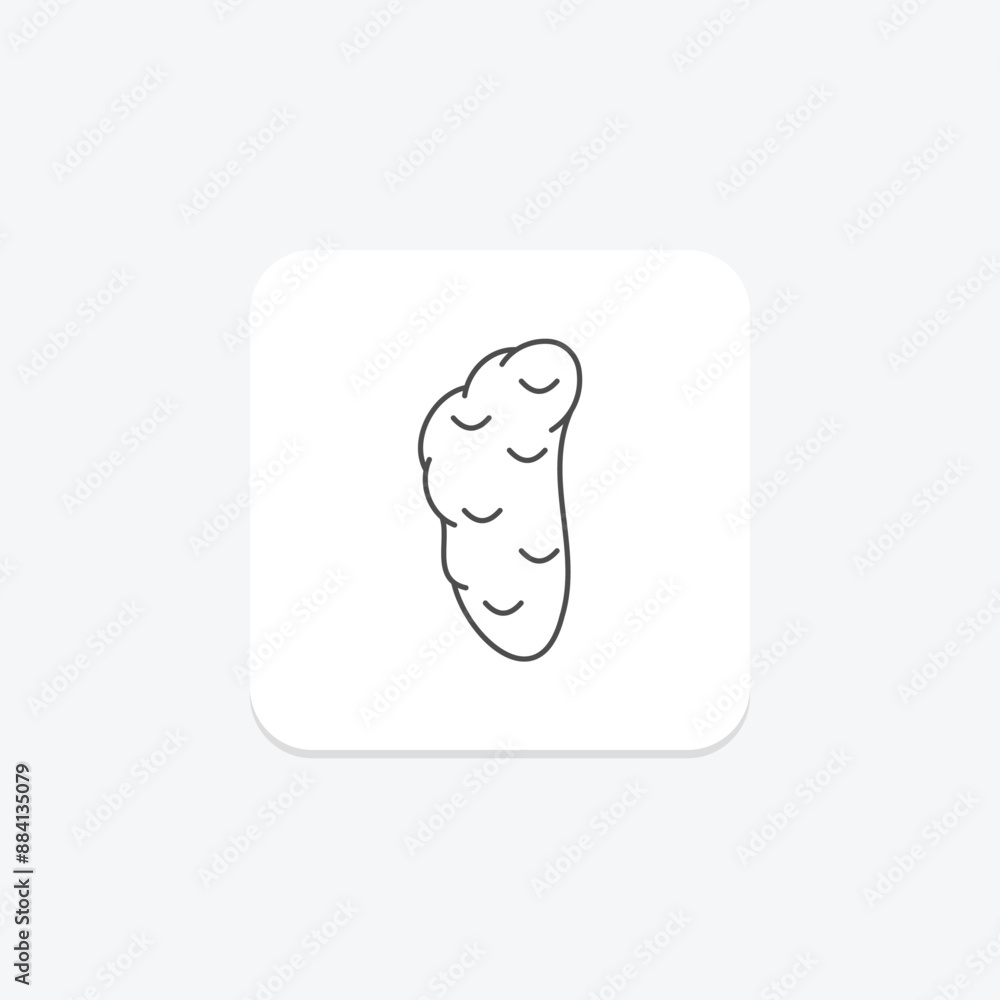Salivary Glands thinline icon , vector, pixel perfect, illustrator file ...