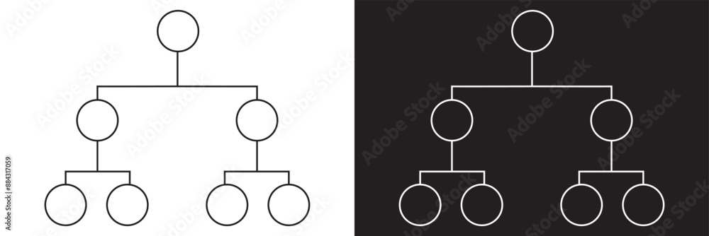 Pedigree icon family tree, family life history diagram, pedigree chart ...