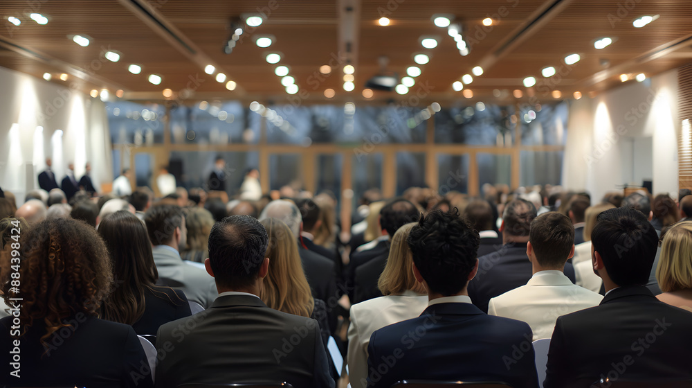 group of people in formal dressing suit as audience at large modern ...