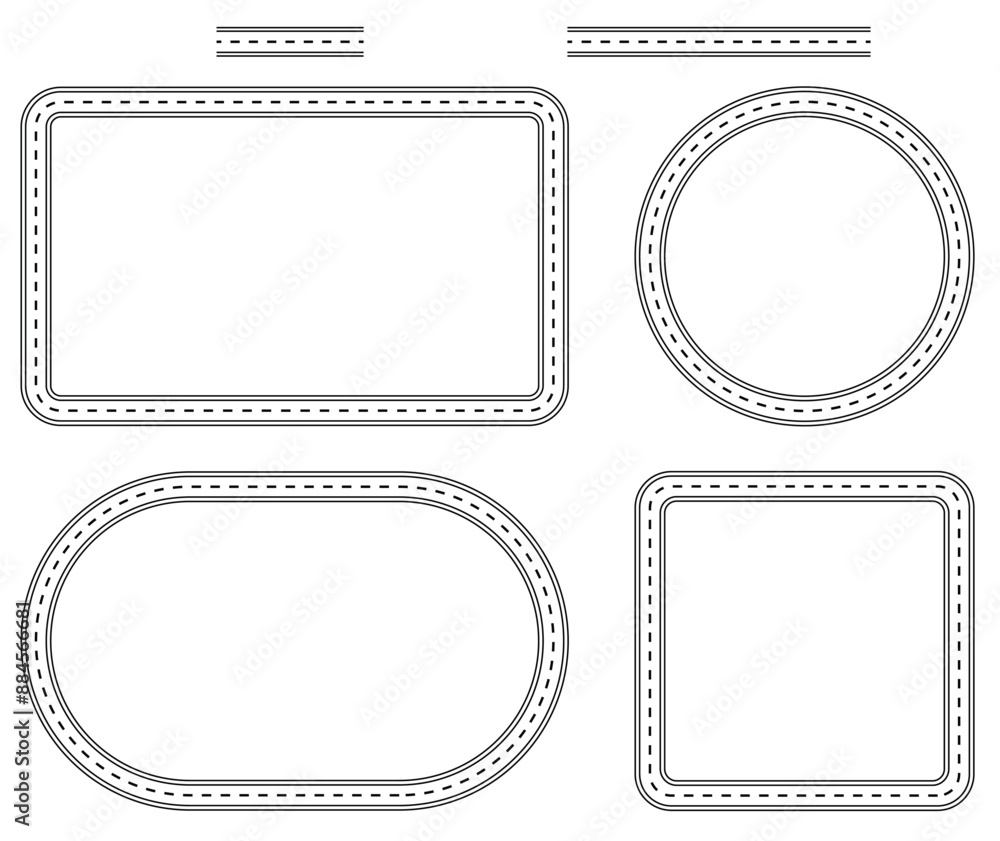 Race Track Road Motor Sports Outline Frame Border Template Clipart ...
