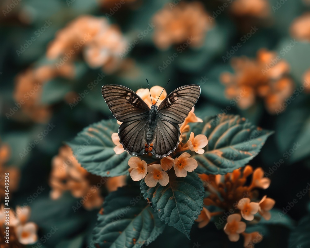 Butterfly on Flowers A Beautiful Example of Growing a Garden in Harmony ...