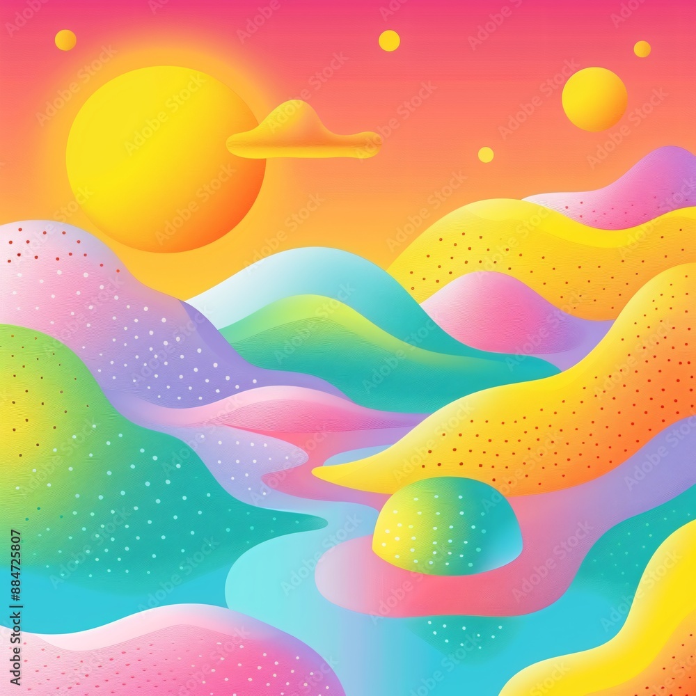 Minimal abstract style symbolize the fluidity of emotions using flowing ...