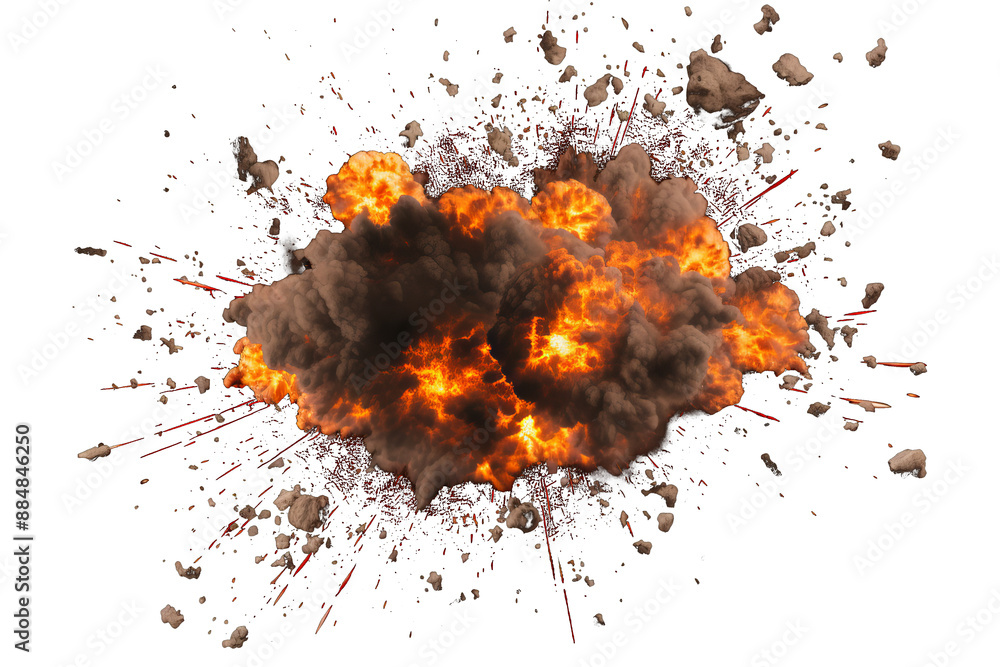 Stock-Foto „Dynamic Explosion Border Isolated with PNG Transparent ...