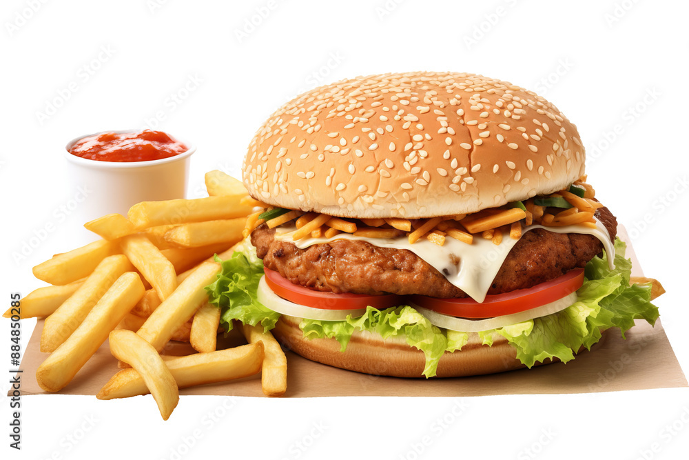 High-quality fast food PNG with transparent background featuring ...