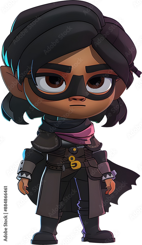 Cute and Mysterious Middle Eastern Child Assassin in Leather Armor ...