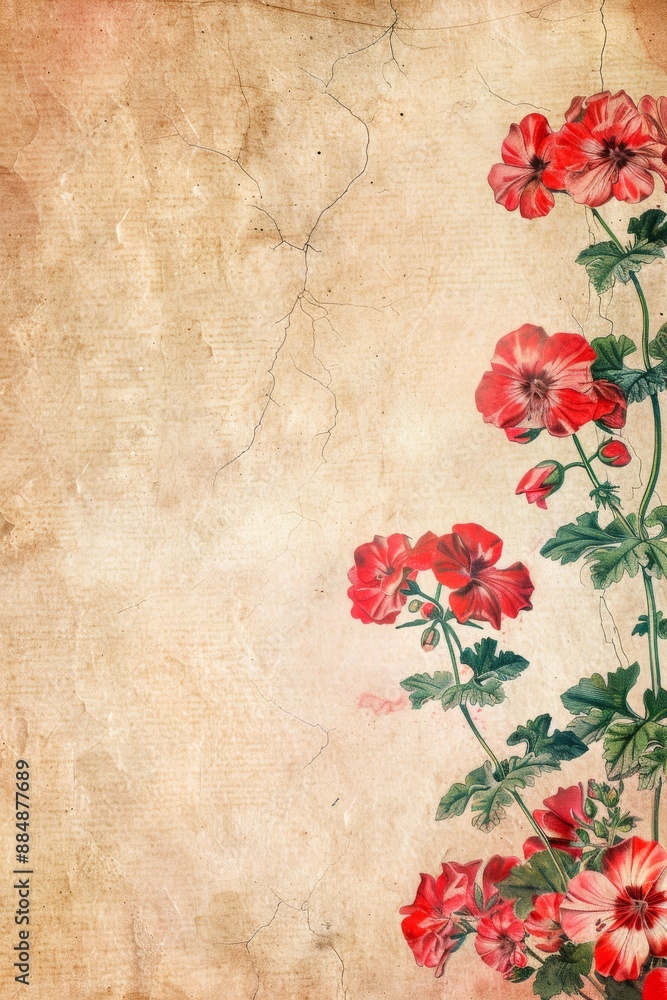 Ilustración de Stock watercolor vintage scrapbook junk journal page ...