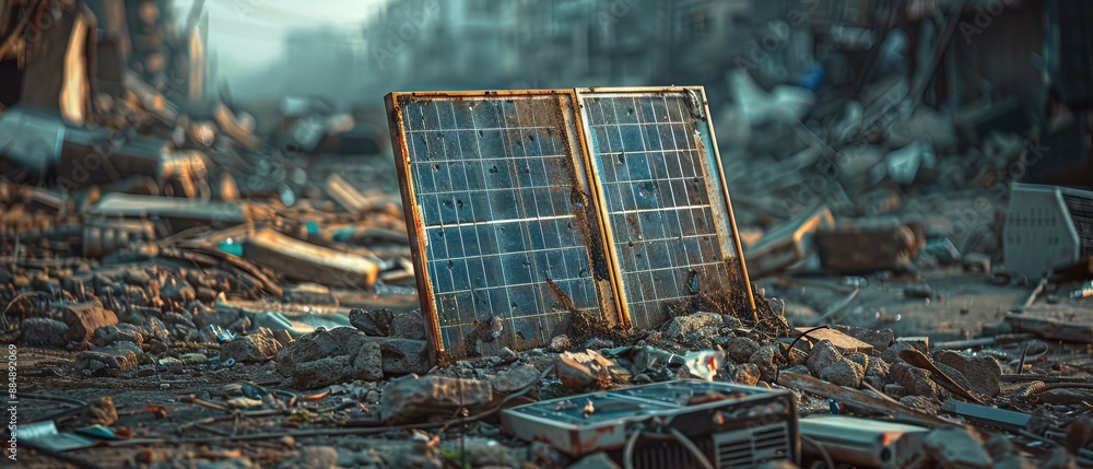 End of life renewable energy hardware. hard to recycle mass production ...