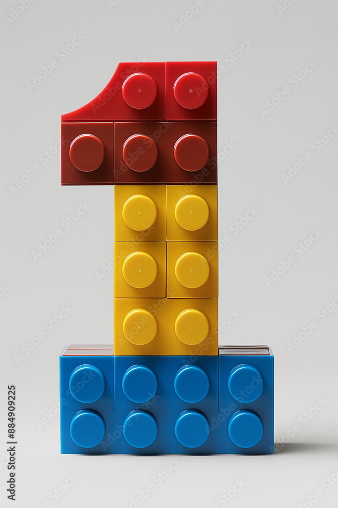 number one, white background Stock Photo | Adobe Stock