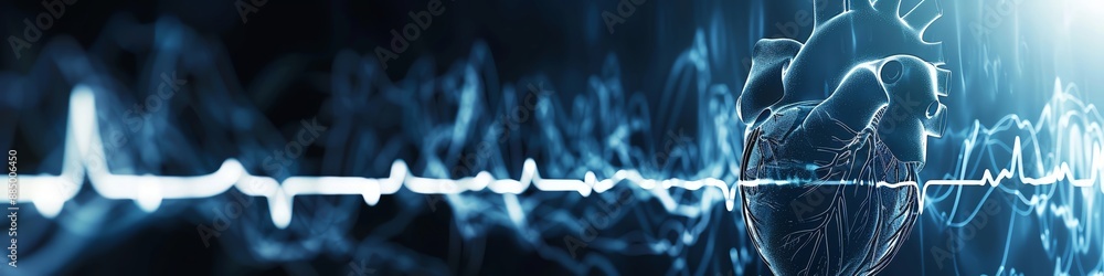 MRI scan detecting acute heart inflammation, heart disorder ...