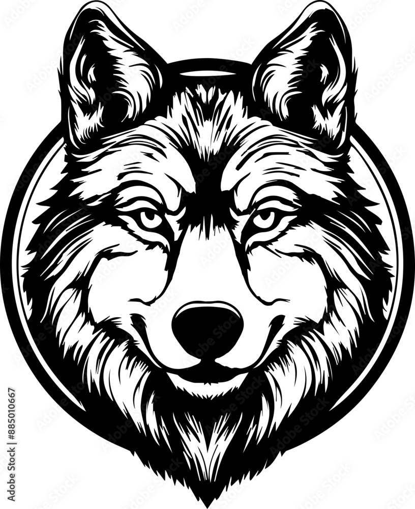 Wolf SVG vector transparent background PNG clipart Stock Vector | Adobe ...