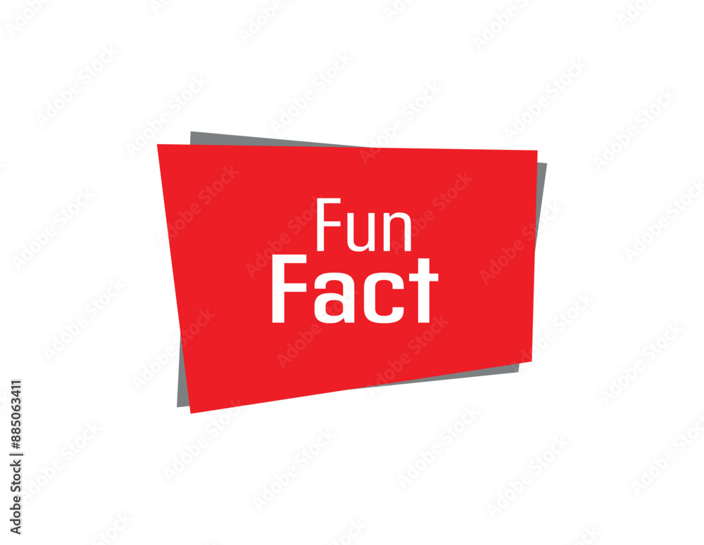 fun fact text information sign Stock Vector | Adobe Stock