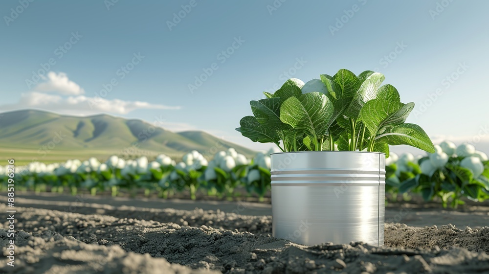 Visual representation of resilient agricultural practices, adapting to climate change impacts ...