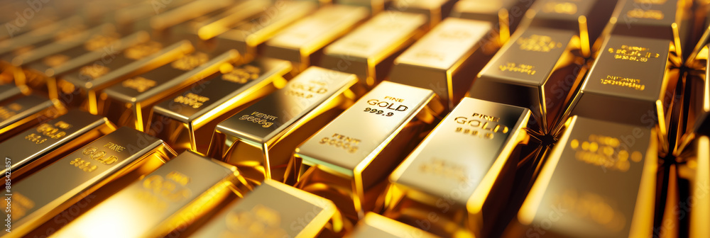 Gold wall texture, gold bars background, shiny on with gloss light ...