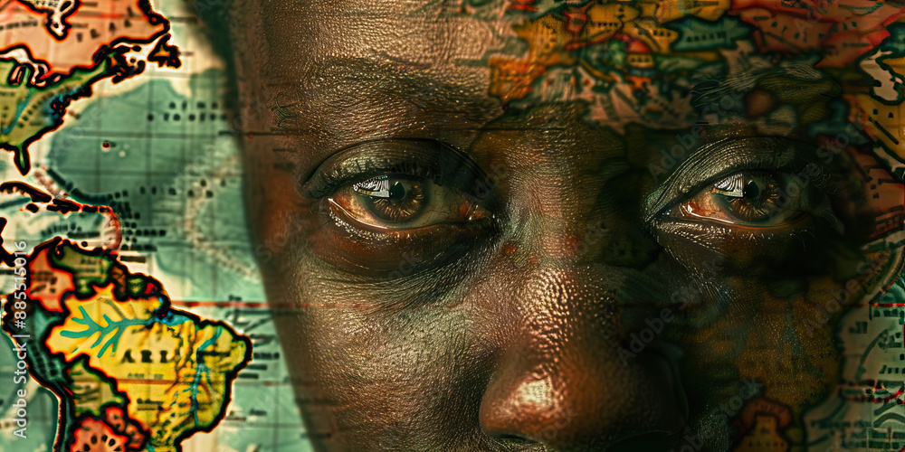 The Steady Gaze: An authoritative figure, eyes narrowed and jaw ...