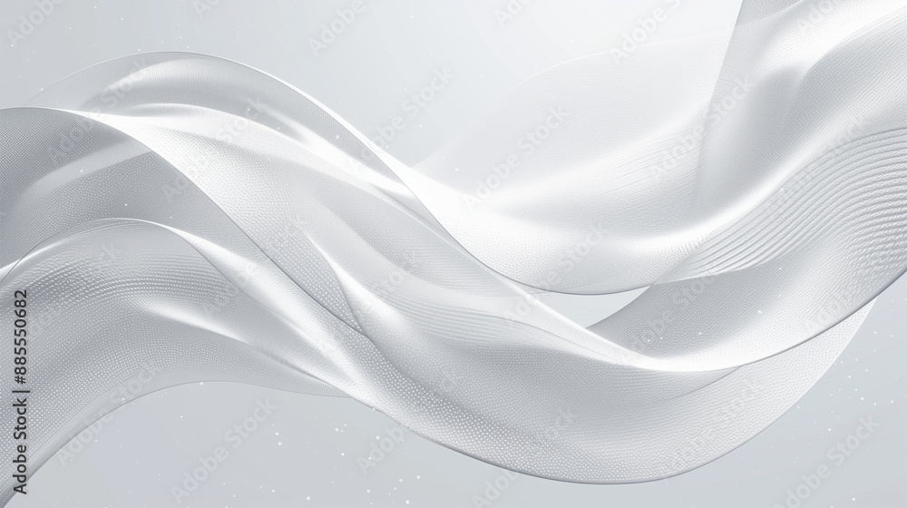 dynamic fluid movement of abstract metallic waves with textured ...