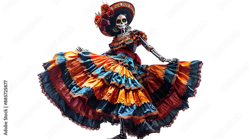 Hispanic Heritage Month Catrina figure, iconic Day of the Dead symbol ...