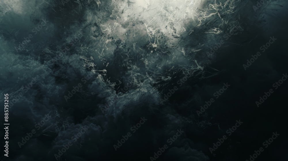 Dark black background illustration in cyclorama style. Black background ...