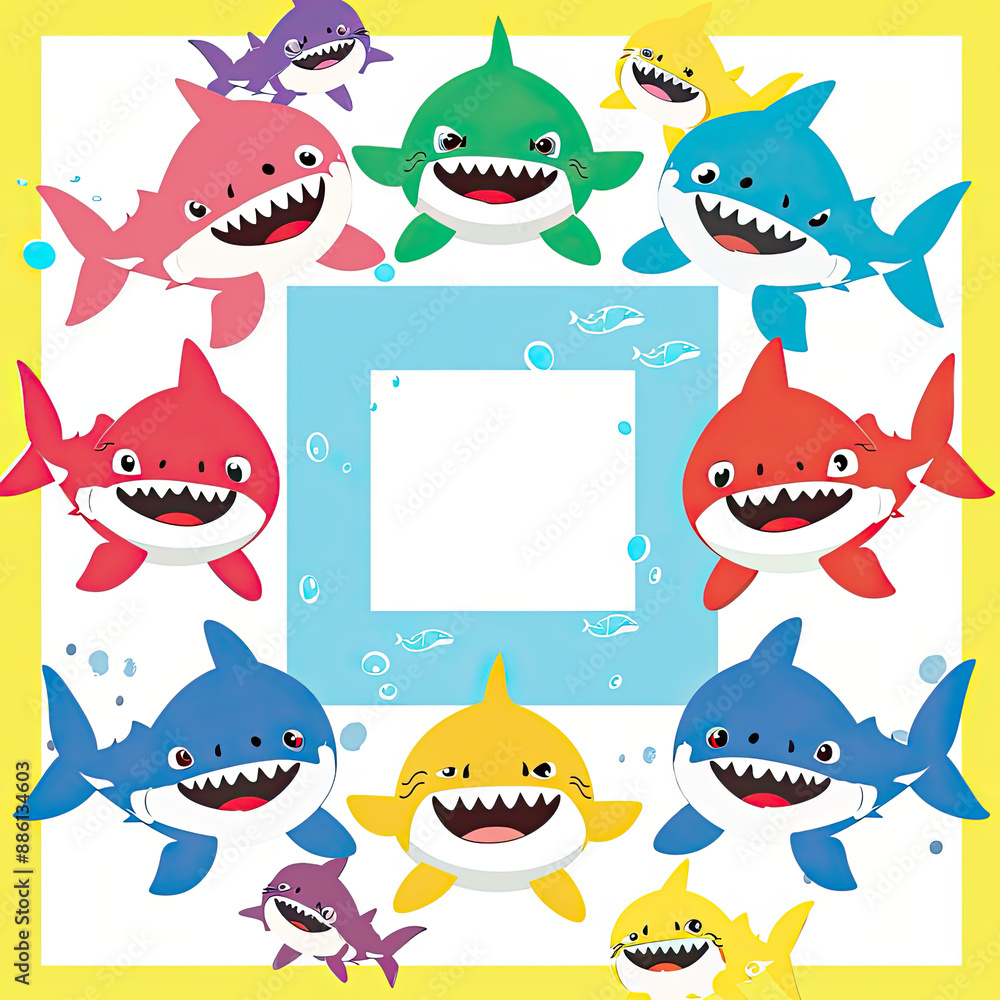 Kids diploma with sea animals, school education or kindergarten ...