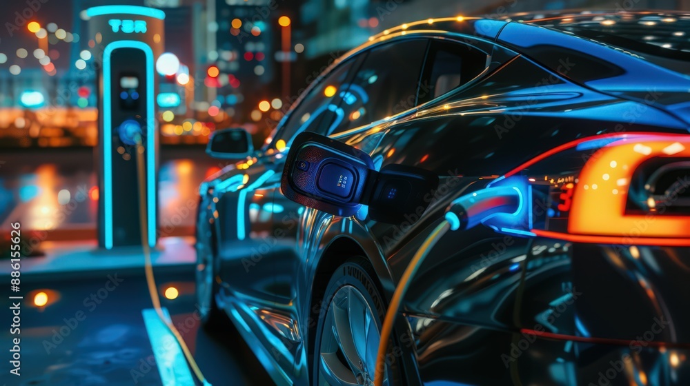 Ilustración de Stock Delve into the future of electric propulsion ...