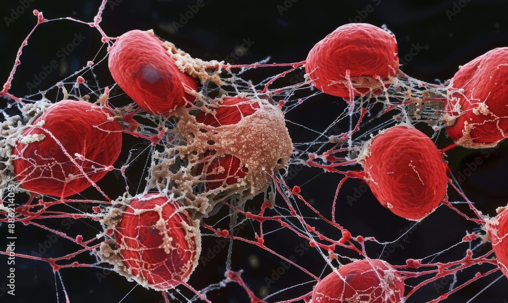 Fragmented RBCs, known as schistocytes, often suggest conditions like ...