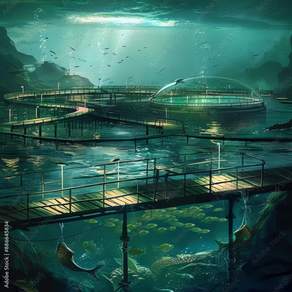 Advanced Aquaculture Techniques Showcasing Fish Farming in Modern Tanks ...