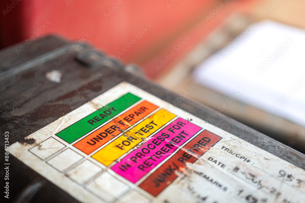 Tool and equipment inspection checklist that installed toolbox, it use ...