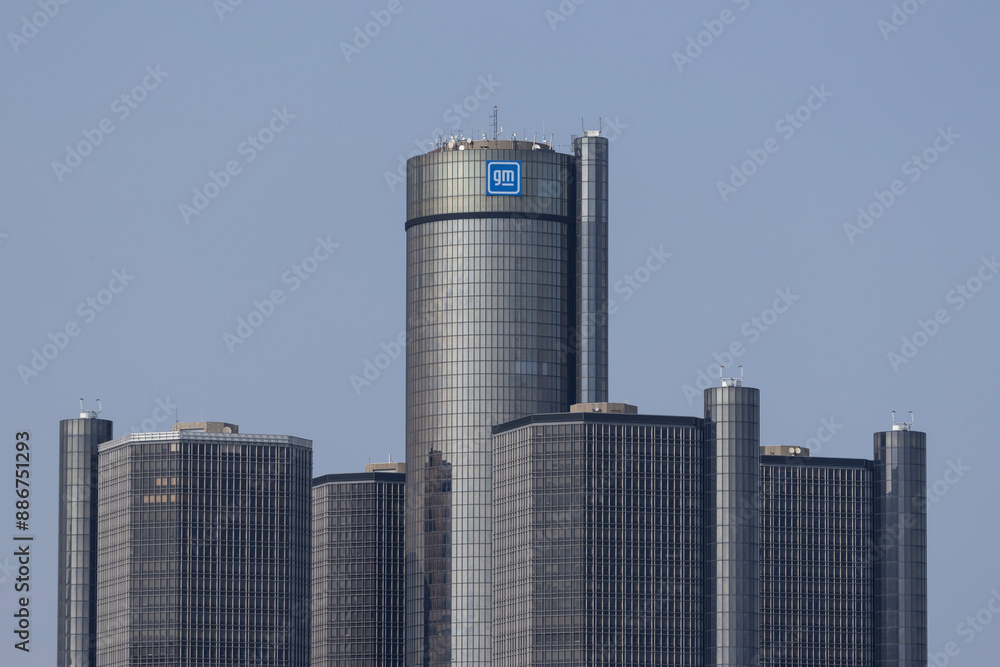 General Motors headquarters at the Renaissance Center in downtown ...