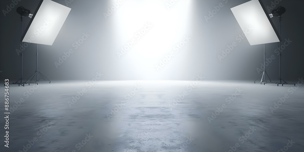 3Drendered virtual studio background for professional conferencing ...