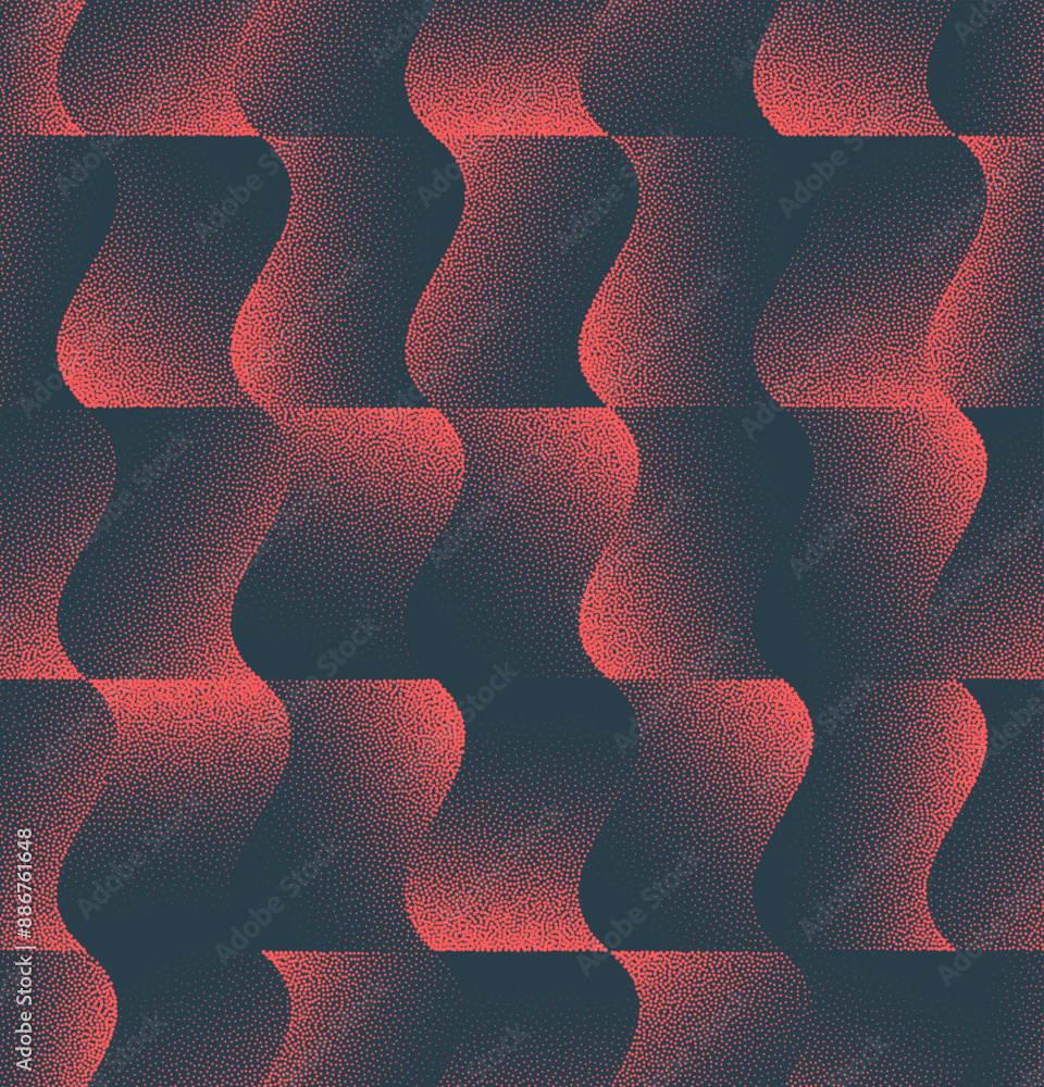 Vector Abstract Pattern Made of Red Dots on a Faded Background. The ...