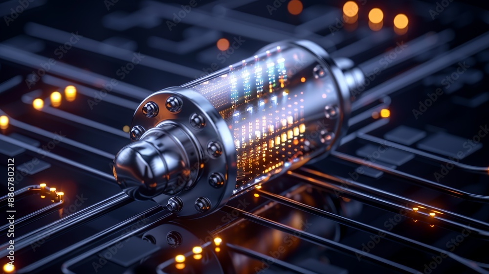 Ilustración de Stock Diagram explaining the principles of quantum computing and its potential ...
