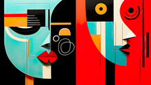 Picasso Style Abstract Faces Art Free Stock Photo - Public Domain Pictures