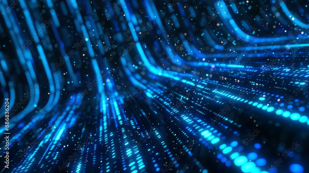 Abstract digital background. Digital information, Data flow. Global ...