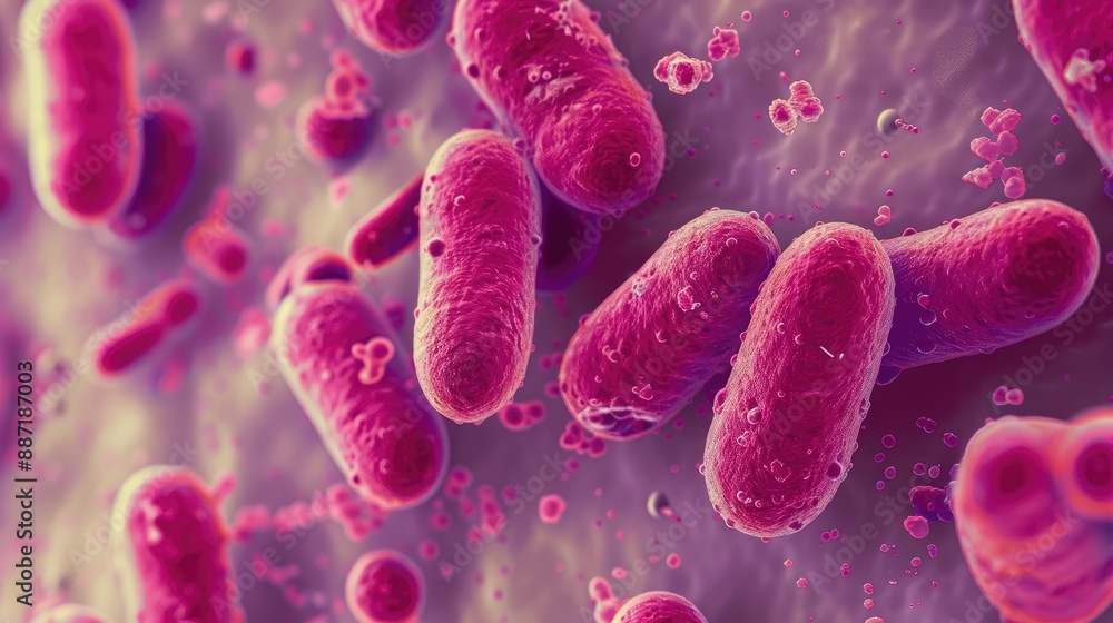 Microscopic examination of human blood culture stained with gram ...