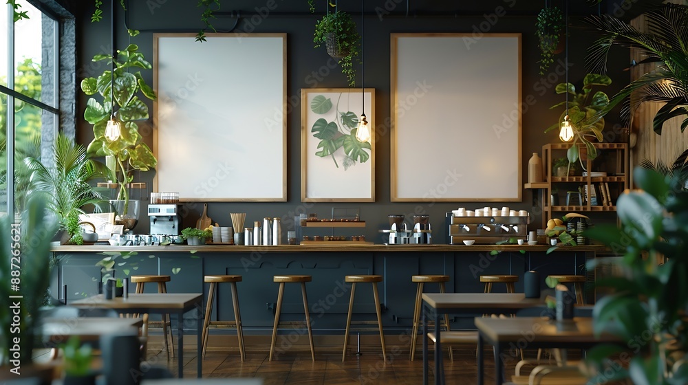 Mock up screen for Restaurant Menu Cafe Food Business Long mockup image ...